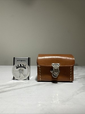 Argus LC-3 Shoe Mount Light Meter With Rare Genuine Leather Argus Case ...