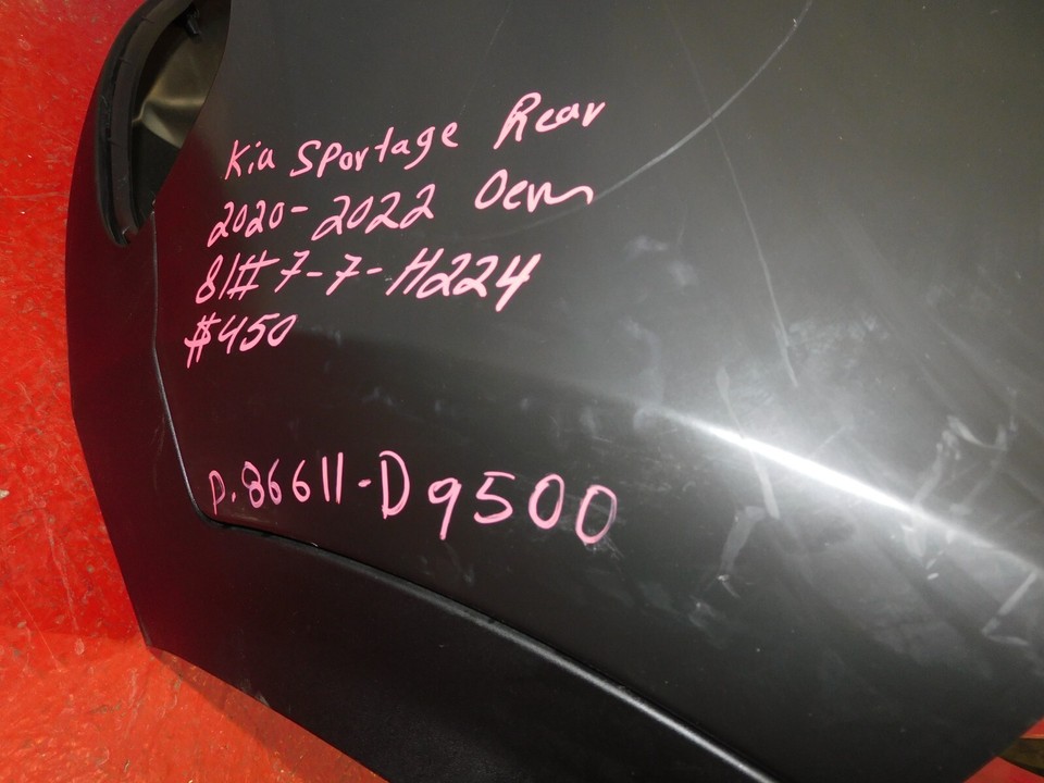 2020 2021 2022 KIA SPORTAGE REAR BUMPER COVER OEM | eBay