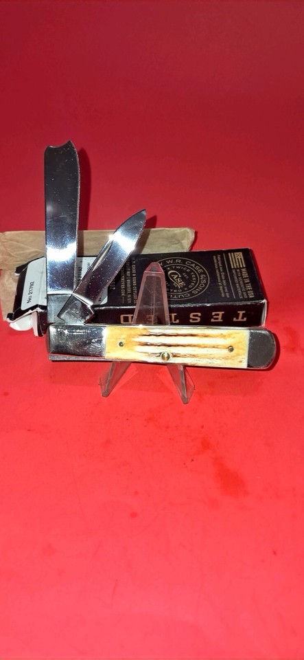 CASE XX 62005RAZ SS BURNT CREAM BONE SECOND CUT JIG RAZOR KNIFE | eBay