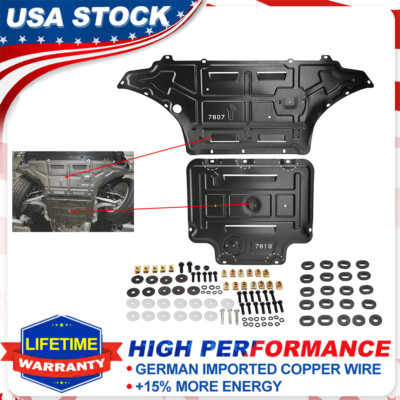 Engine + Trans Splash Shield UnderCover Guards Fits Audi A4 S4 B8.5 B8 ...