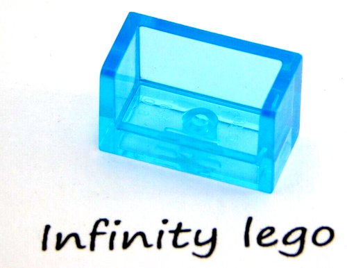 12 LEGO Trans-Light Blue Panel 1 x 2 x 1 Closed Corners (23969 35391 ...