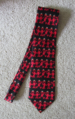 Sesame Street Elmo Tie 100% Silk | eBay