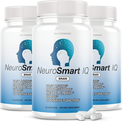 Neuro Smart IQ Brain Pills Neurosmart Mind Energy Plus Neurosmartiq (3 ...