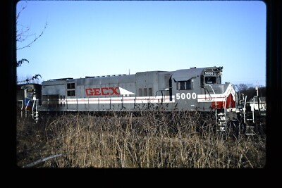 Railroad Slide - GECX #5000 Locomotive 1995 Freight Train Vintage | eBay