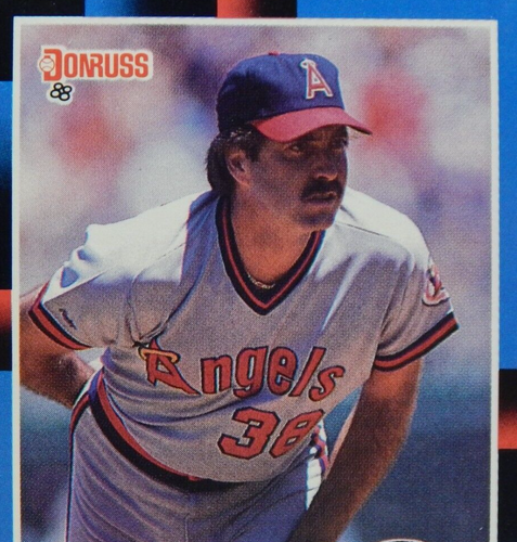 GREG MINTON LOS ANGELES ANGELS DONRUSS BASEBALL TRADING CARD #505 (B ...