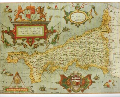 1900-Now - Vintage Welsh County Map