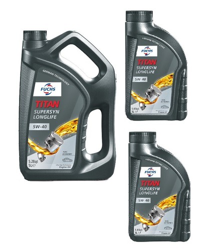 Fuchs Titan Supersyn Longlife 5W-40 Motoröl 7Liter RENAULT RN0700 ...