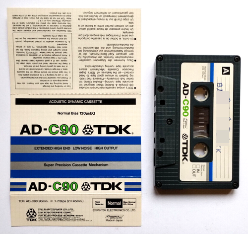 Mc Tdk Ad C90 C 90 Musicassetta Vintage Audio Tape Compact Cassette ...