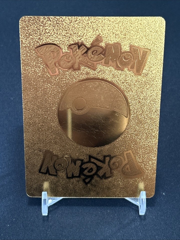 Pokémon Armored Pikachu GX 170hp Gold Foil Fan Art Collectable Card NM ...