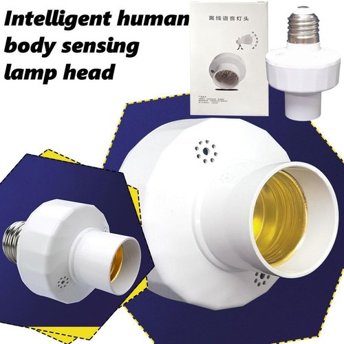 E27 Light Bulb Socket Adapter Radar Motion Sensor Lamp Holder Base K6F0 ...