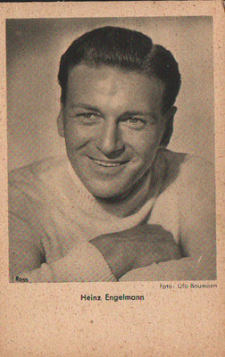 OLD POSTCARD GERMANY ACTOR HEINZ ENGELMANN YEARS 1940 POSTKARTE POSTAL ...