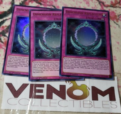 3x (M/NM) - Dimension Reflector - MVP1-EN021 - Ultra Rare - 1st Edition ...