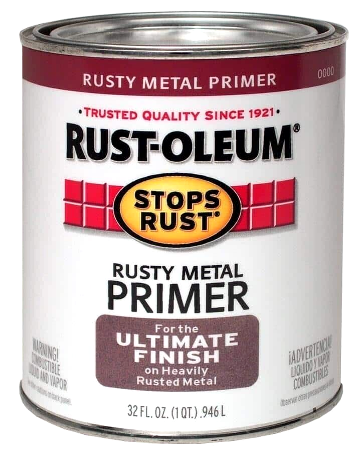 Rust-Oleum 1 qt. Flat Rusty Metal Interior/Exterior Oil Based Primer Stops Rust | eBay