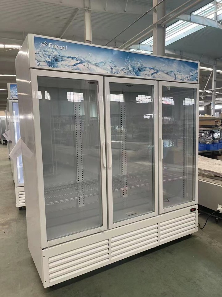 Fricool 72" Three-Glass Door Merchandiser Refrigerator Beverage Cooler ...