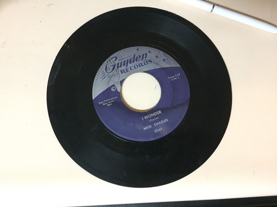 ROCK 45 RPM RECORD - NICK CHARLES - GUYDEN RECORDS 2049 | eBay
