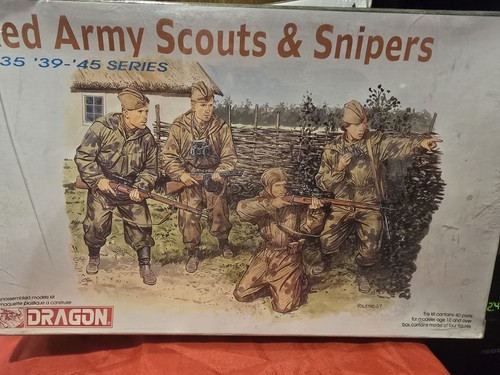 1997 Dragon 6068, Red Army Scouts & Snipers, 1:35 Scale Model Kit, New ...