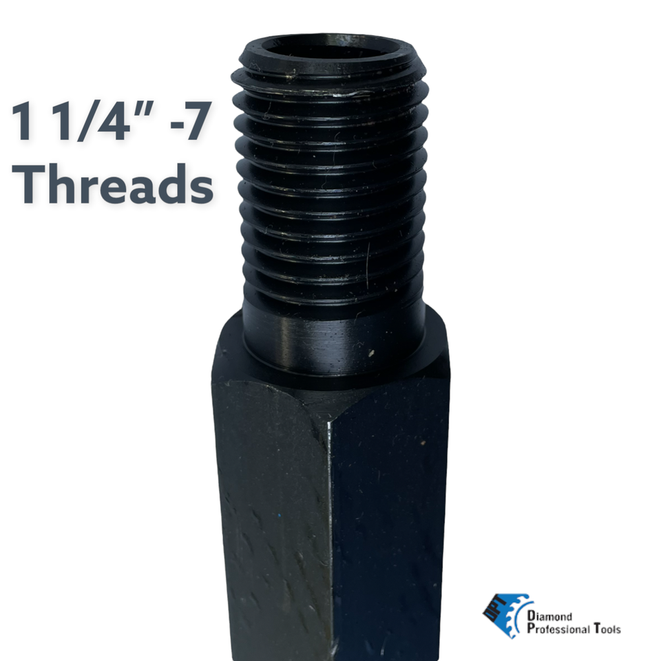 10 Pack Shaft Extension for Wet Core Drill Bits 1-1/4"-7 Thread 12 ...