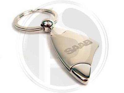 Saab Metal & Chrome Key Ring | eBay UK