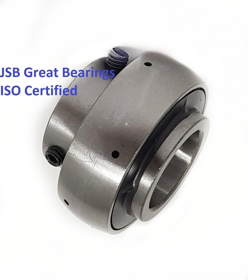 UC209-28 1-3/4" ID Insert Bearings Double Seals With Two Set Screws ...