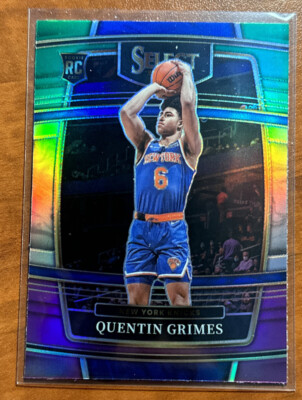 2021-22 NBA Select Quentin Grime Green White Purple Tri-Color Prizm ...