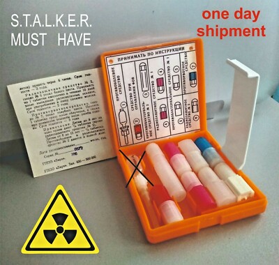 NOS Soviet First Aid kit Army Medical box NBC protection Chernobyl USSR ...