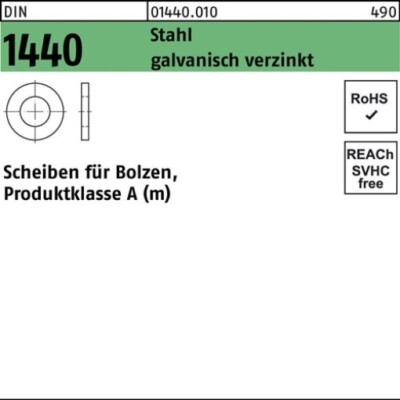 200er PACK(Stk) 001440001000250000 Scheibe DIN 1440 f.Bolzen 25 x 40 x ...