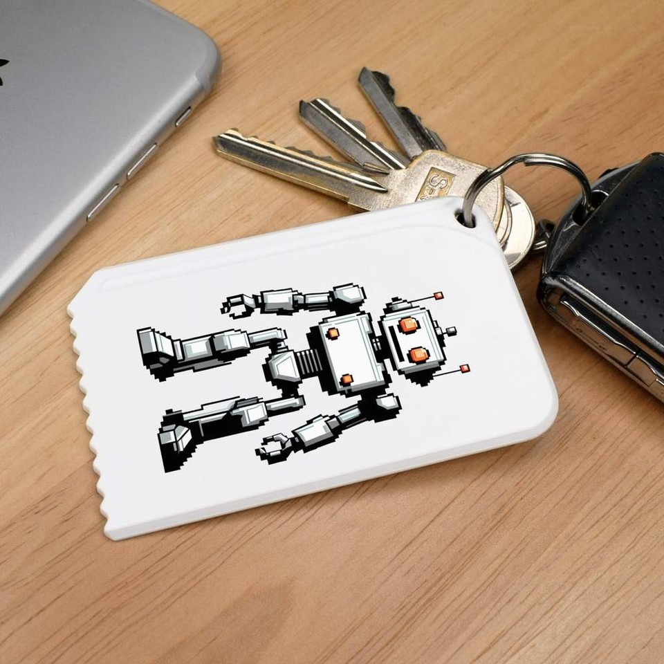 'Pixel Style Robot' Plastic Ice Scraper (IC00049054) | eBay UK