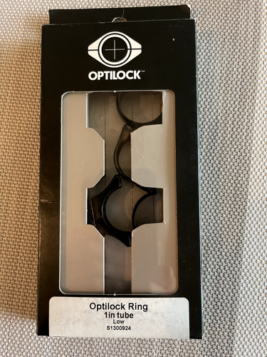 NEW Sako Tikka S1300924 Optilock Ring Set 1" tube Low Blued Rings 1 in ...