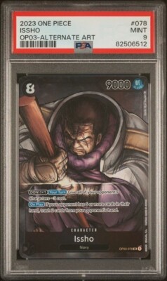 One Piece TCG Issho Alternate Alt Art OP03-078 SR PSA 9 Gem Mint | eBay