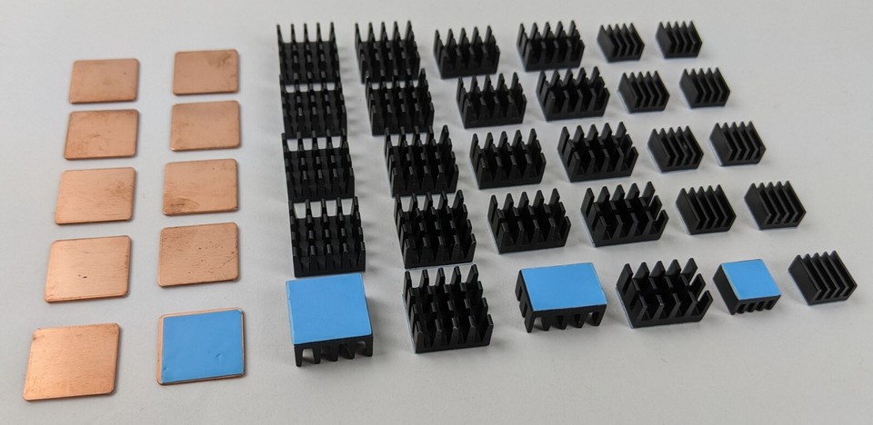 Raspberry Pi Heatsink Kit 2/3/4 3B+4B Aluminum Radiator Cooler Kit ...