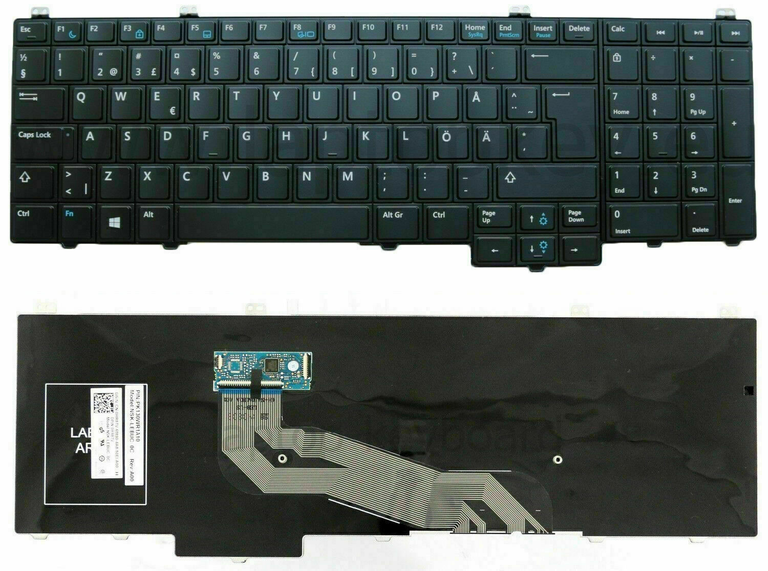 Swedish genuine keyboard DELL LATITUDE E5540 15-5000 / DE231-SWE | eBay