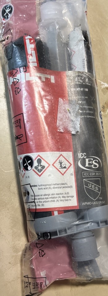 Hilti HIT-HY 100 Adhesive Anchor Epoxy 16.9oz 500ml #2078495 | eBay