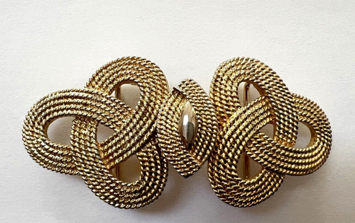 VINTAGE MIMI DI N INTERLOCKING BELT BUCKLE/FISHERMAN'S ROPING KNOT ...
