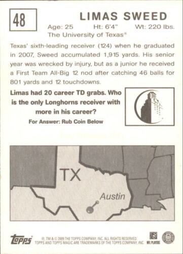 2009 Topps Magic #48 Limas Sweed | eBay