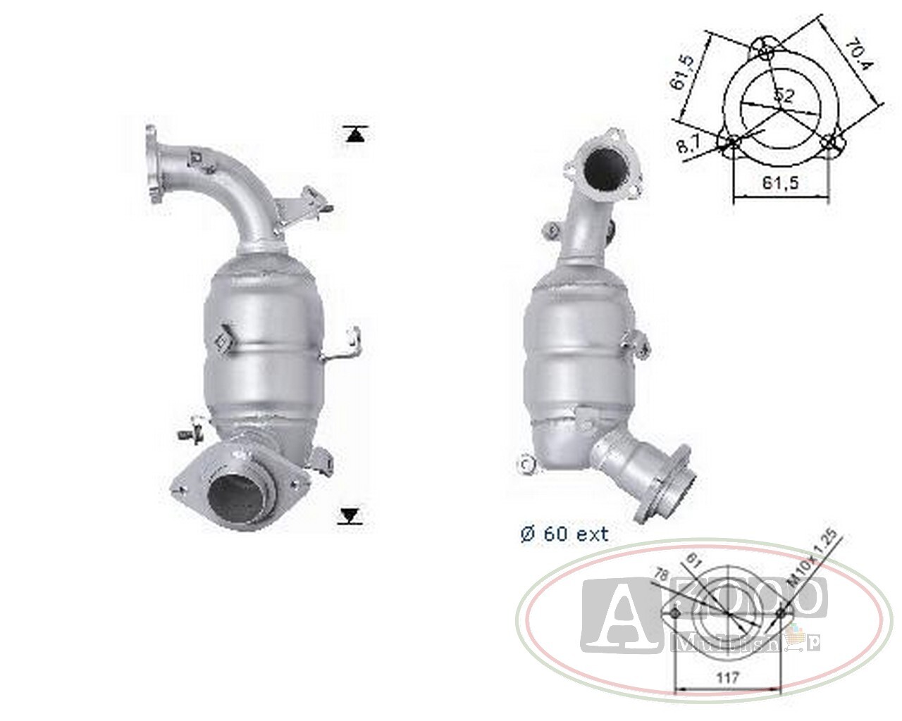 Catalizzatore DFC TOYOTA COROLLA VERSO 2.2TD D4D 2231 cc 100 Kw / 136 cv 2ADFTV | eBay
