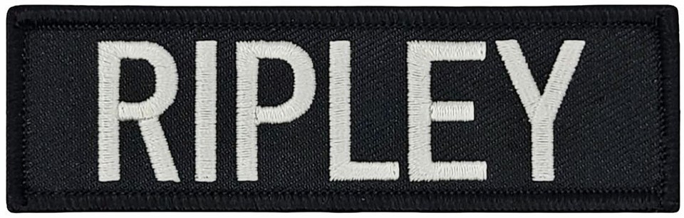 Ripley Embroidered Alien Movie Name Tag Ripley Patch |2PC IRON ON SEW 4 ...