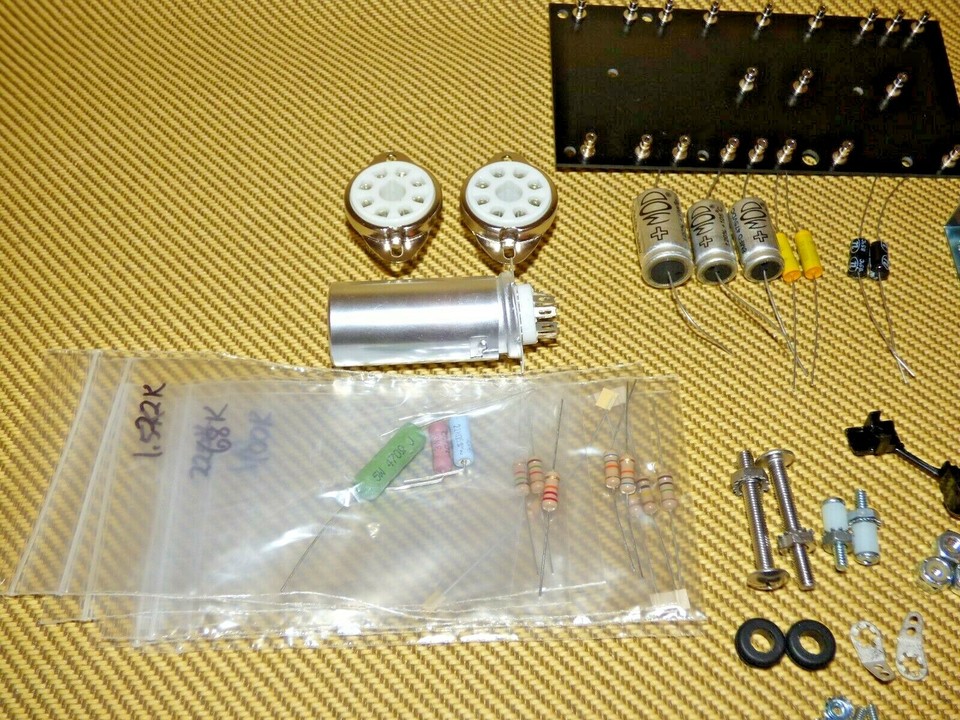 TWEED CHAMP 5F1 PARTS KIT with Switchcraft, Mallory, Ceramic sockets ...