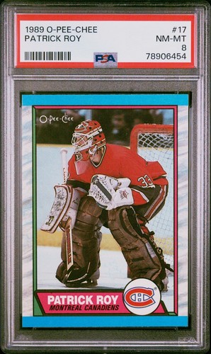 Patrick Roy 1989 O-Pee-Chee #17 PSA 8 NM-MT | eBay