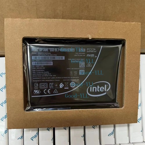 Intel Optane P4800x 375GB SSD U.2 NVME PCIE SSDPE1K375GAP1 Solid State ...