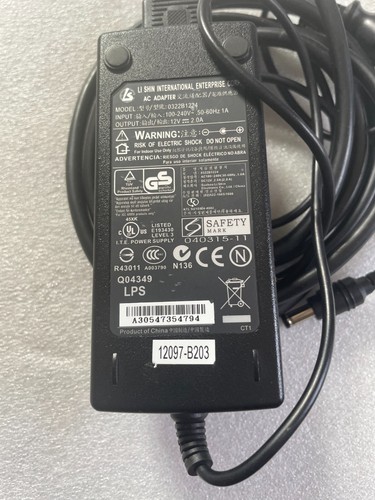 Original Genuine Charger LI SHIN 0322B1224 12V 2A 5.5mm/2.1mm A/C ...