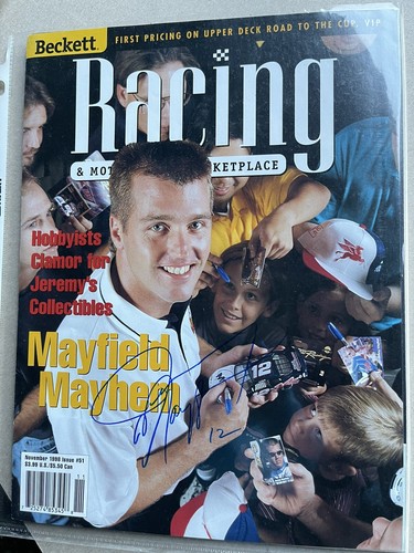 Beckett Racing Magazine NOV. 1998 issue #51 -Signed by Jeremy Mayfield ...