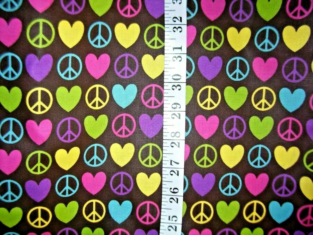Peace Signs And Hearts Wallpaper