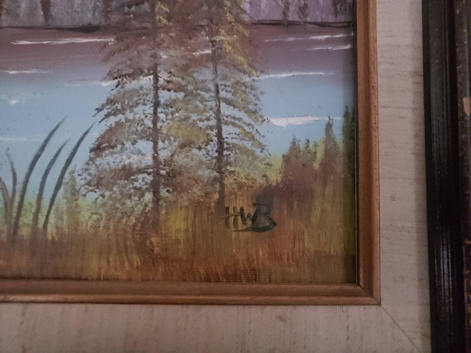 Original Oil Painting Landscape signed HWB | eBay