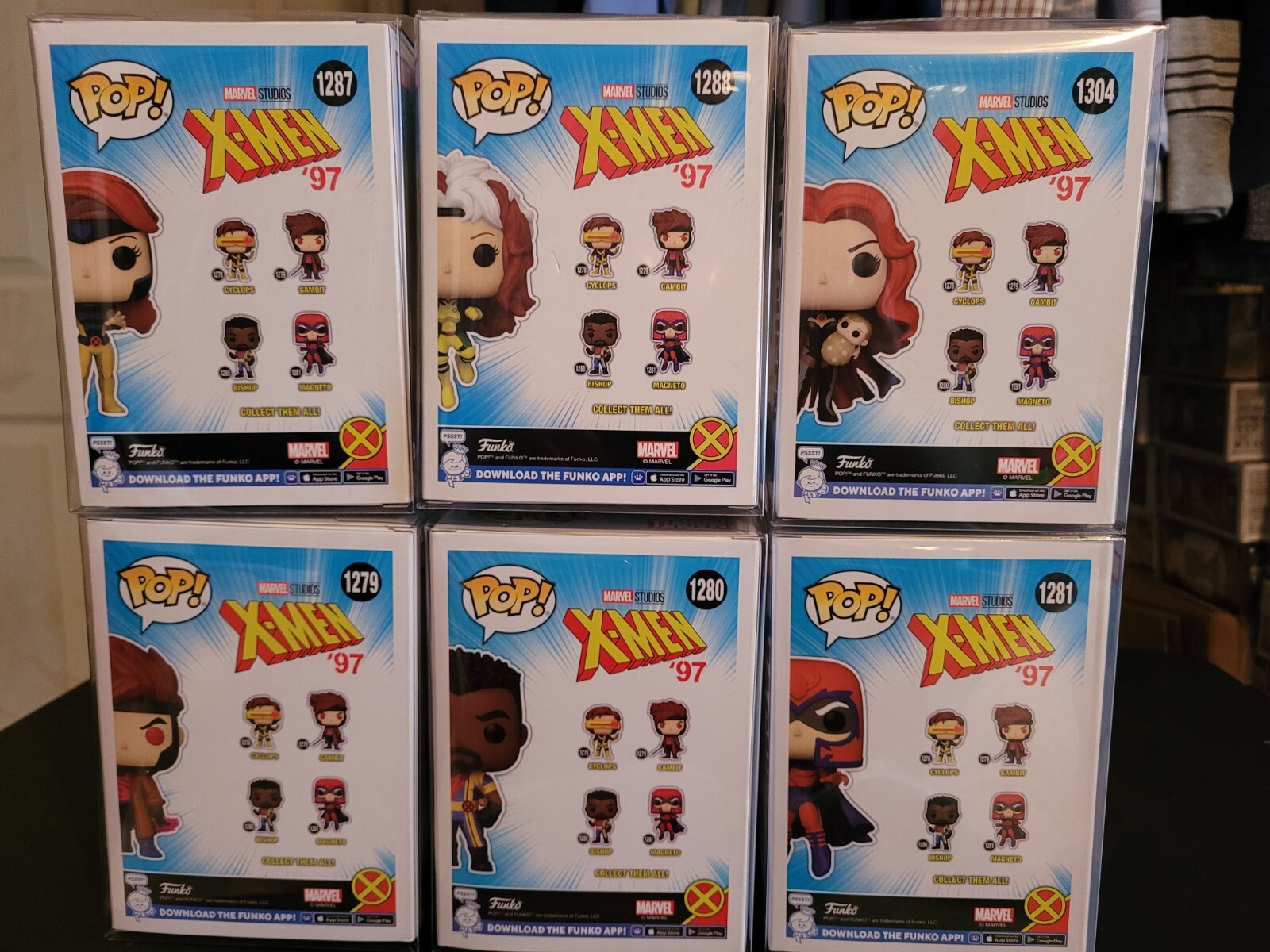 X-men 97 Gambit, Bishop, Magneto, Jean, Rogue, and Goblin Queen Funko ...