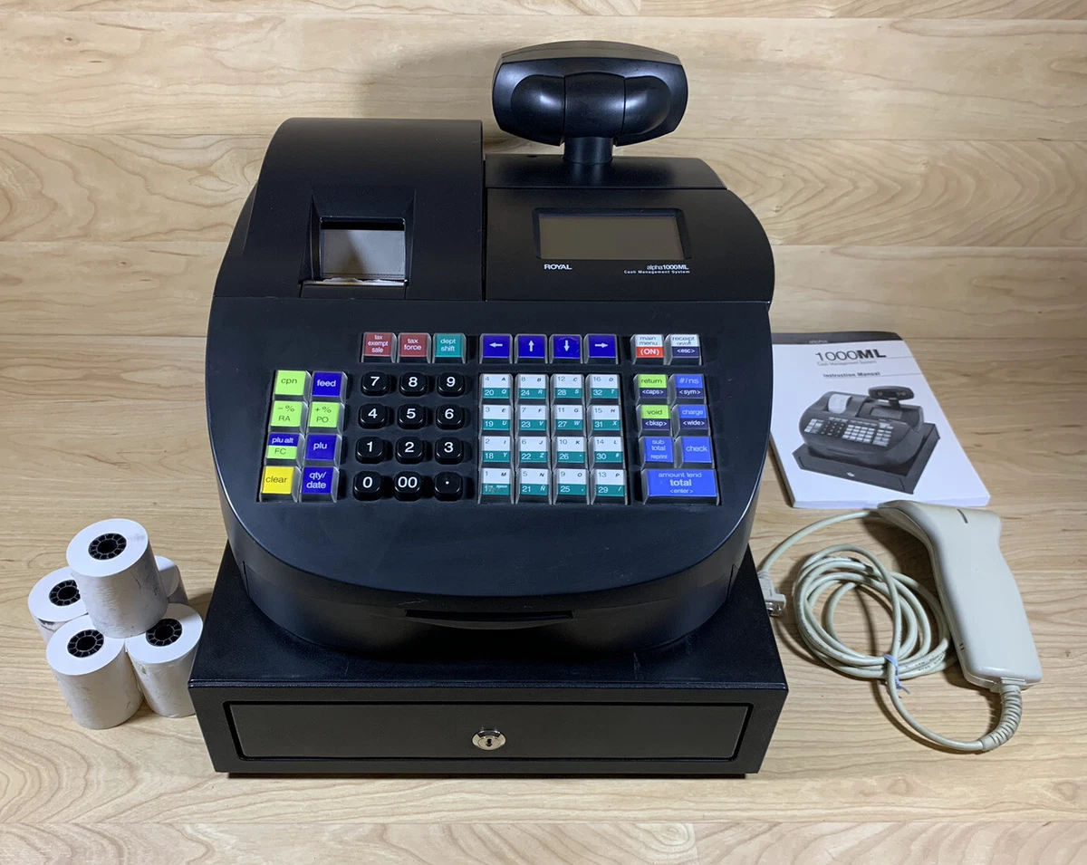 Cash Register Machine With Scanner