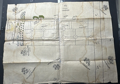 India Unidentified Hand Drawn/Coloured Map | eBay