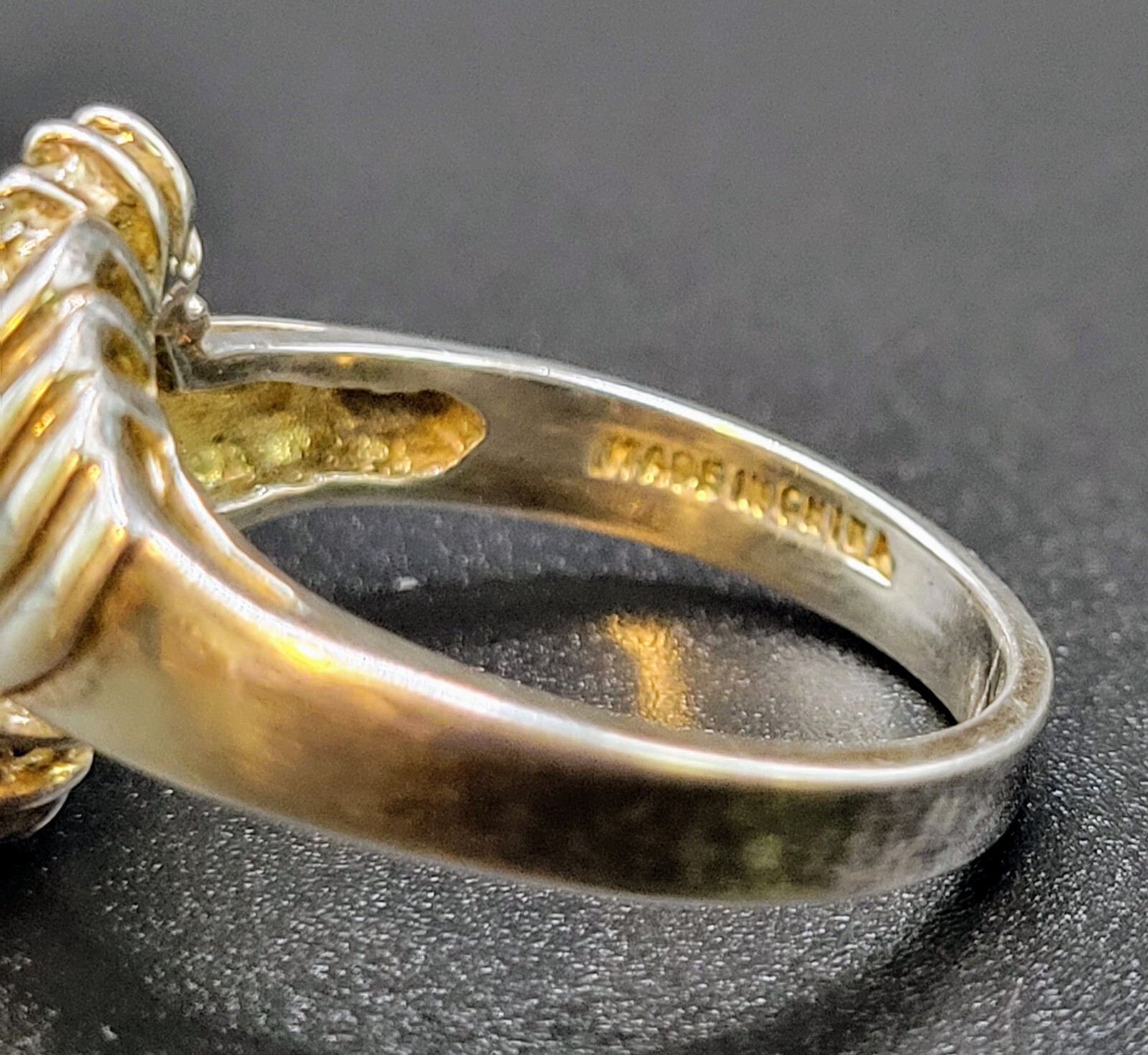 Vintage LIND Silver Plate SP Rhinestone Cluster Ring SIZE 8 Chic ...