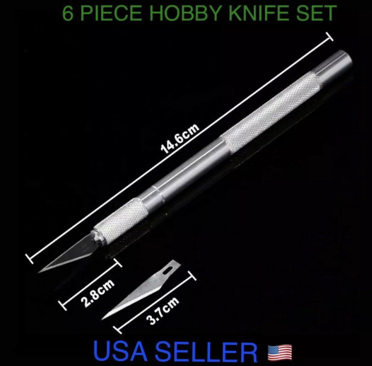 Hobby Exacto Knife X-Acto Set 6 Blades Handle For Craftsman Craft Tool ...