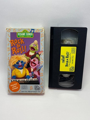 Sesame Street Songs - Rock & Roll VHS 1990 Classic Kids Music Cartoon ...