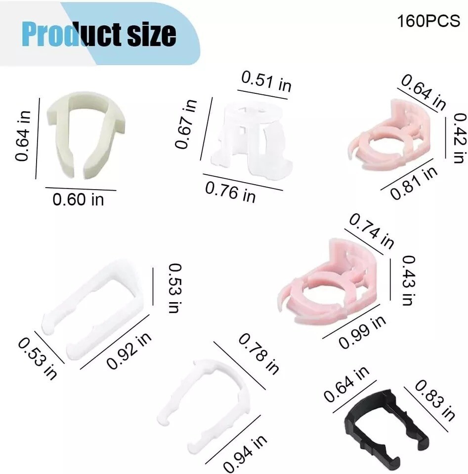 Fuel Line Retainer Clips 160PCS, 3/8 & 5/16 Fuel Line Retaining Clip ...
